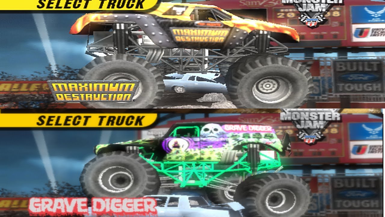 Monster Jam: Urban Assault - ALL TRUCKS (PS2, PC, Wii, PSP, DS) - YouTube