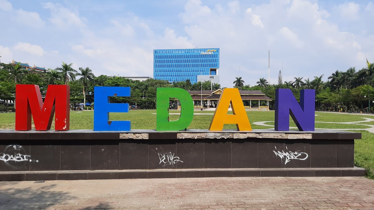 Medan City after YearEnd Holiday 2021 Afternoon Time Medan Indonesia ...