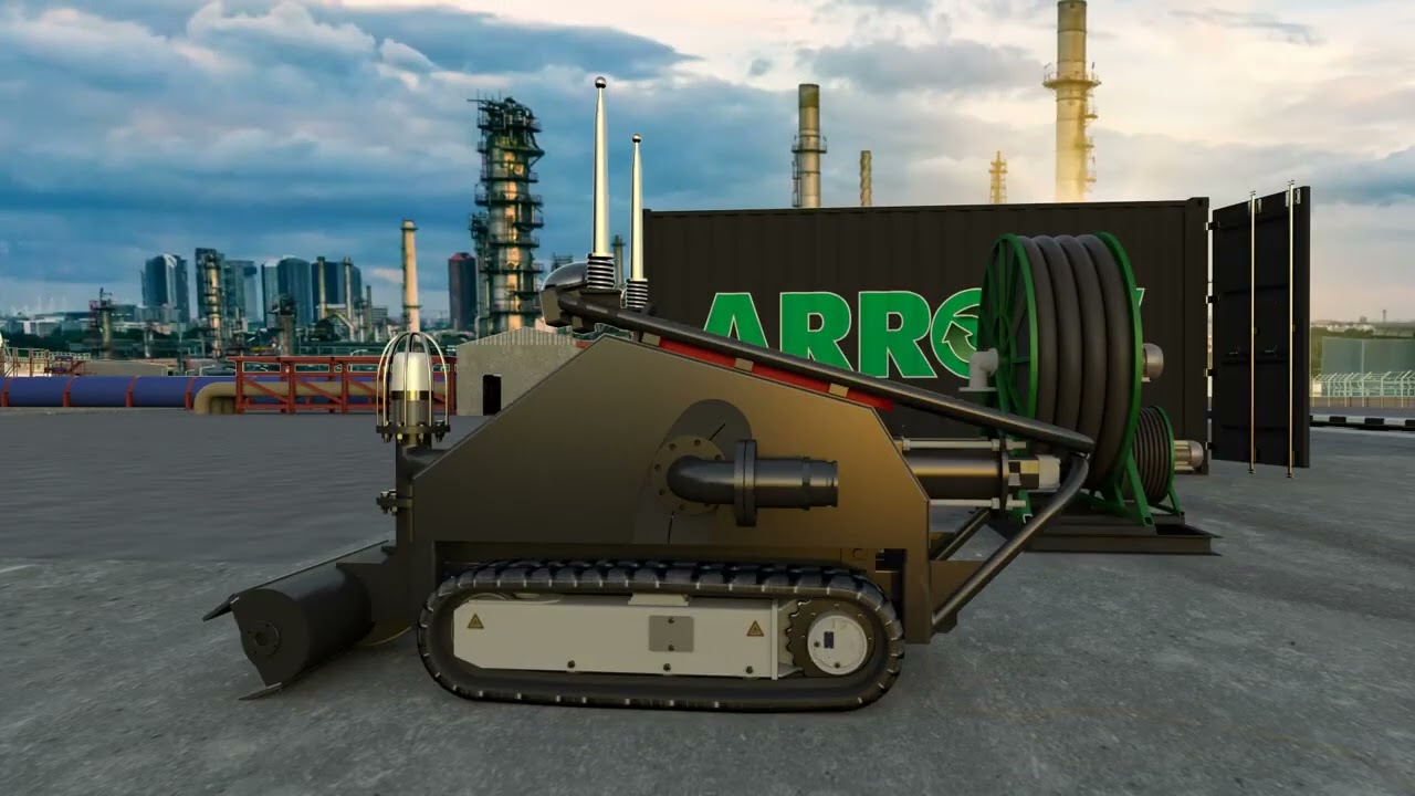 Sludge removal treatment & Industrial sludge pumping robot - YouTube