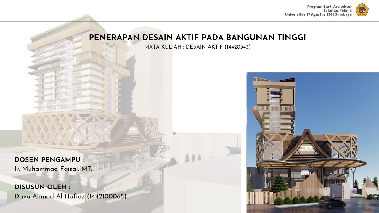 PENERAPAN DESAIN AKTIF PADA BANGUNAN TINGGI (HOTEL) - YouTube