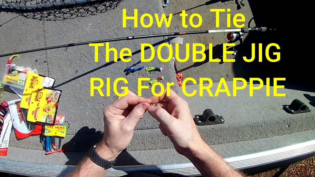 How To Tie The Double Jig Rig For Crappie - YouTube