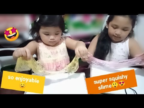 Jillian and summer play big and super squishy slime😍 @jillianfunnyvibes ...