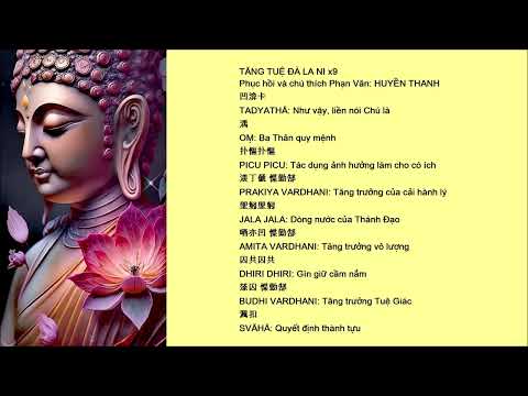 x9 PRAJÑĀVARDHANI DHĀRAṆĪ -TĂNG TUỆ ĐÀ RA NI