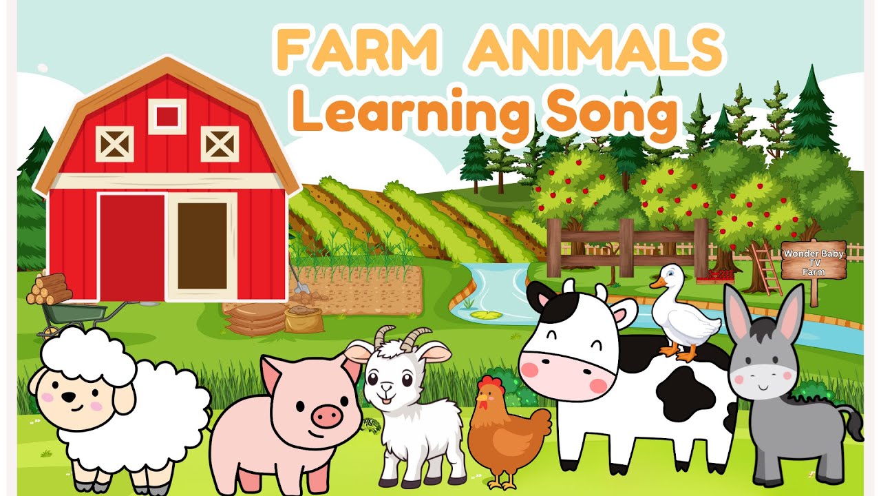 Animal Farm Barn Friends Song | Fun Animal Song for Kids & Toddlers ...