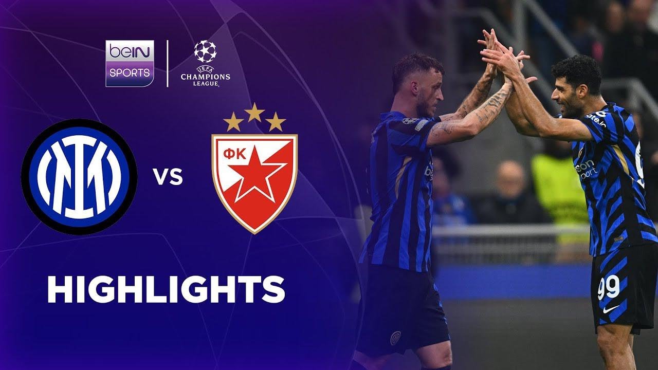 Inter 4-0 Crvena Zvezda | Champions League 24/25 Match Highlights - YouTube