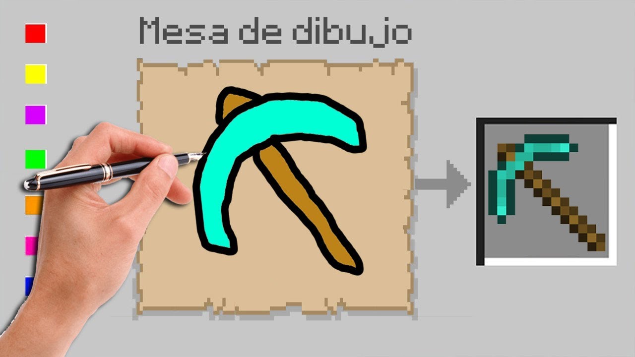 Paso MINECRAFT pero CONSIGO TODO LO QUE DIBUJO 😂 INVICTOR - YouTube