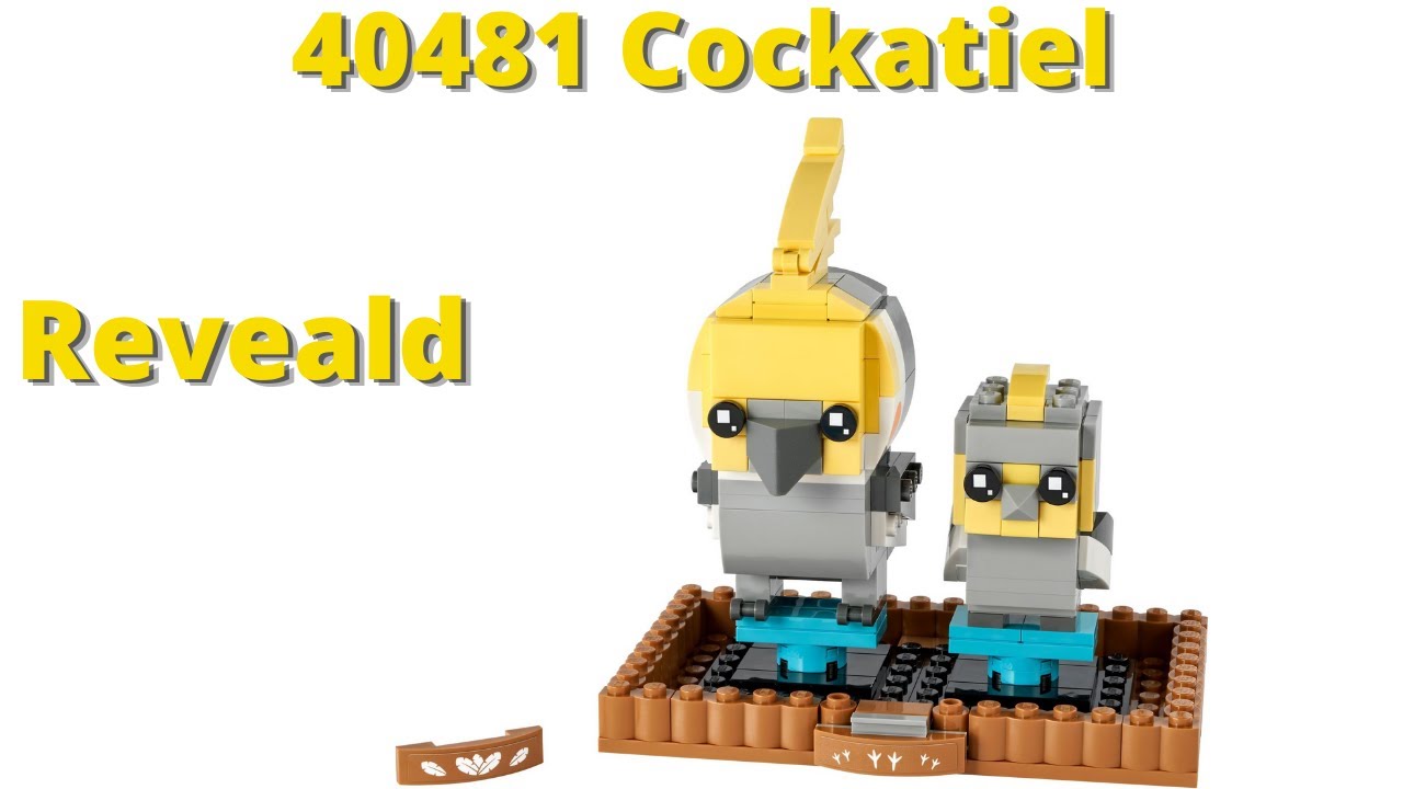 LEGO REVEALD!! | BRICKHEADZ | 40481 | Cockatiel - YouTube