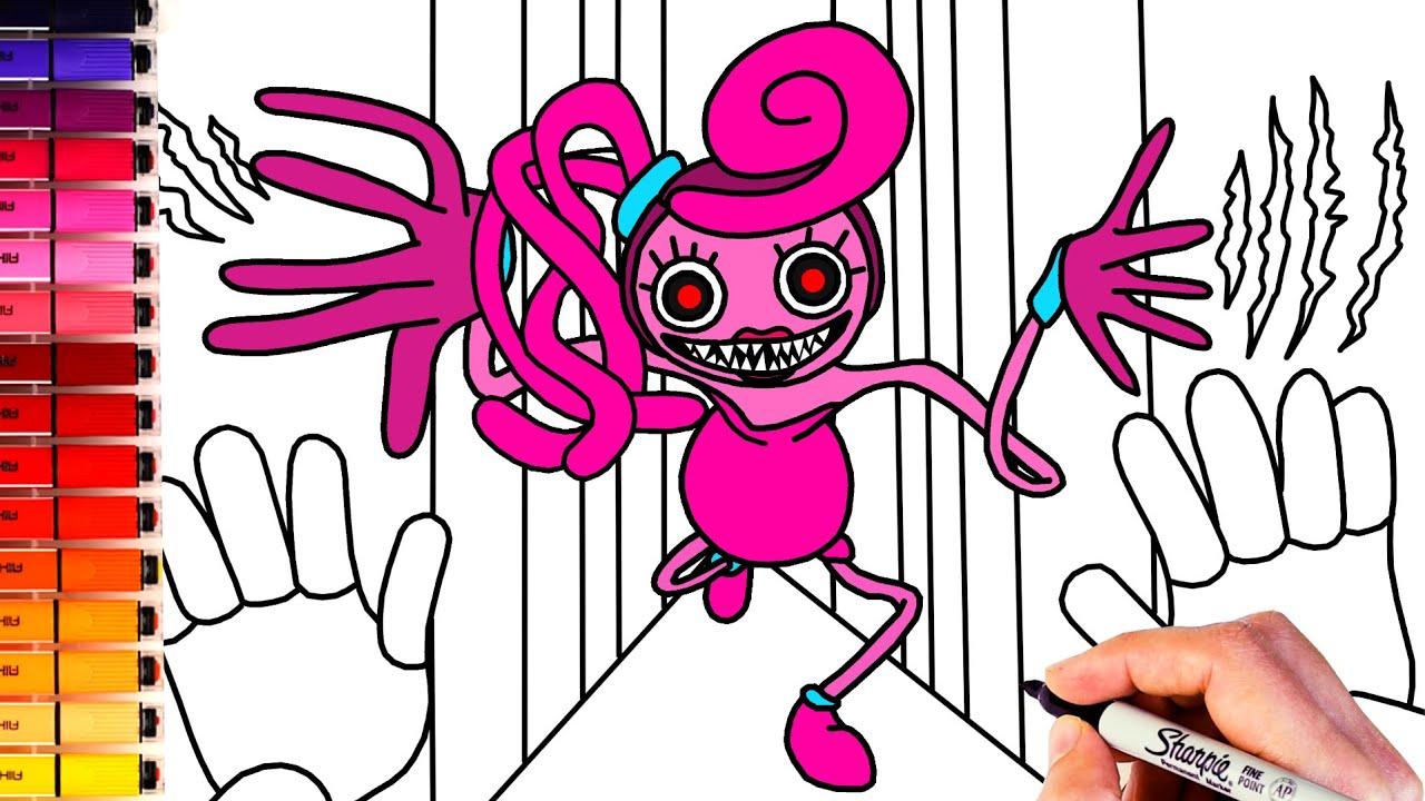 How to Draw MOMMY LONG LEGS: Poppy Playtime Drawing Tutorial - YouTube
