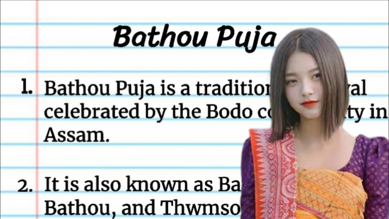 10 Lines On Bathou Puja In English l Traditional Festival Of Bodo ...