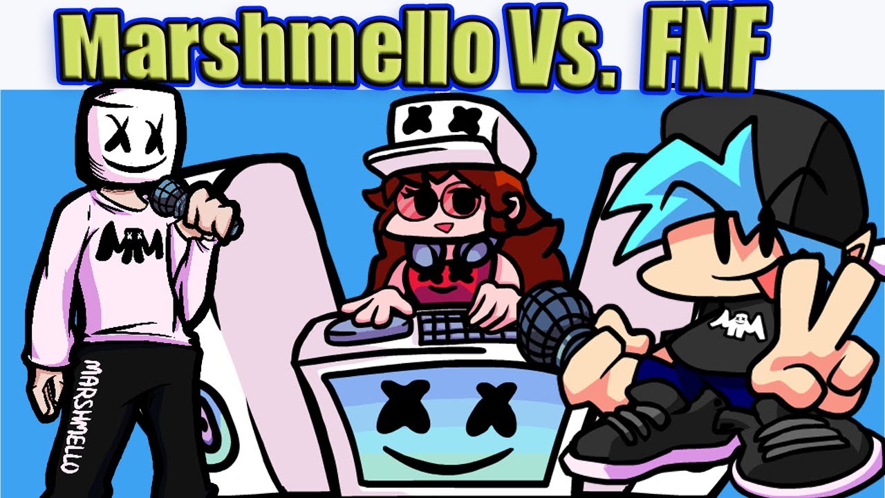 Friday Night Funkin VS. Marshmello | FULL WEEK 1 X FNF MOD HARD - YouTube