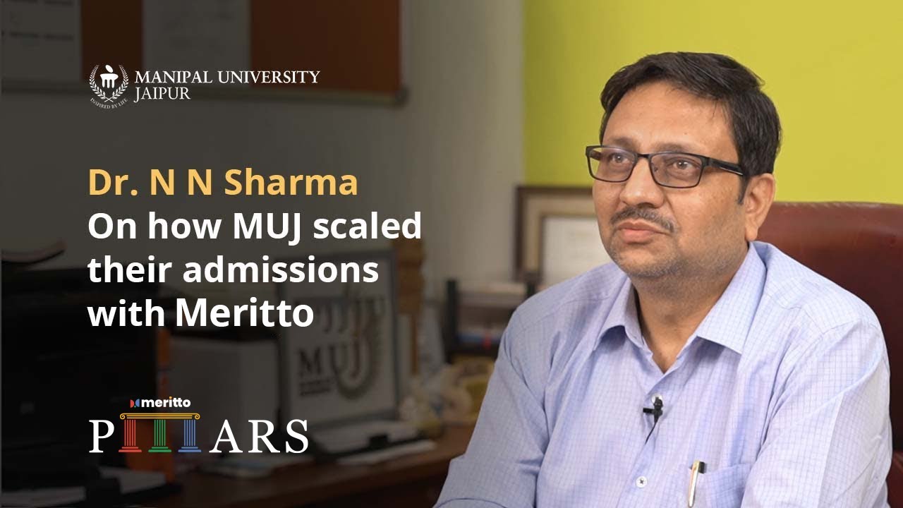 Dr. N N Sharma, Pro President Manipal University Jaipur, on how Meritto ...