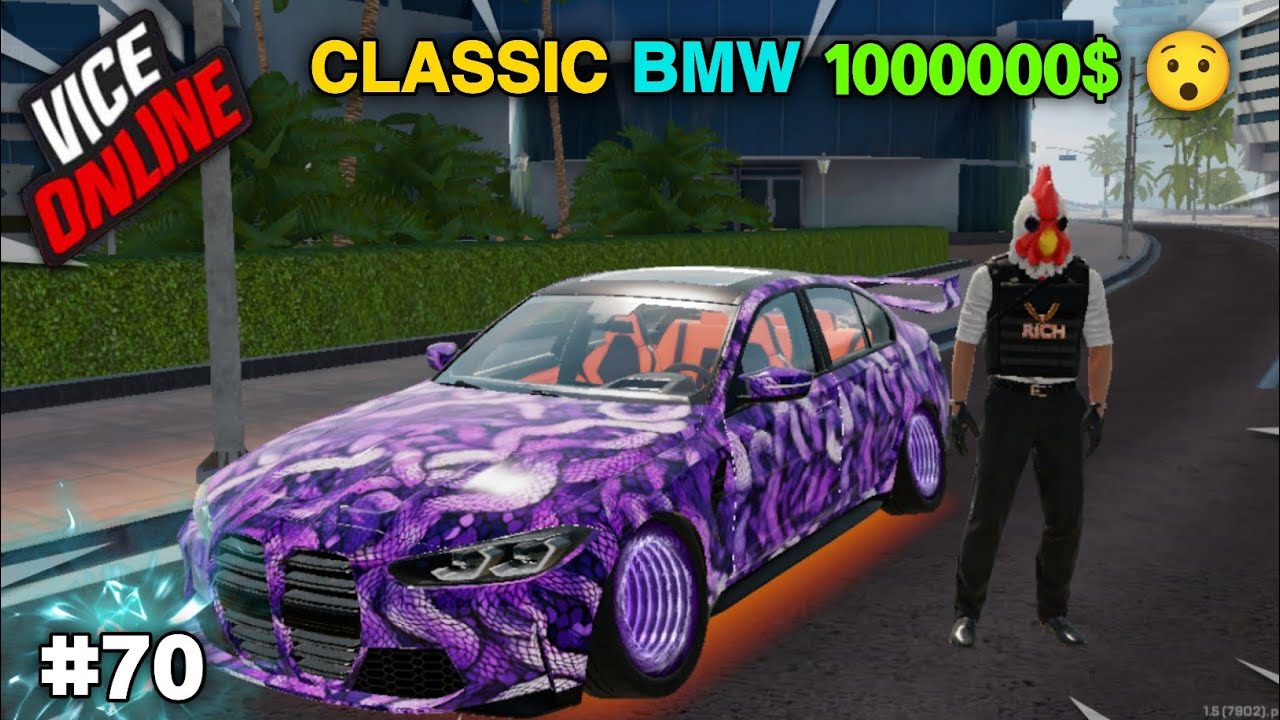 CLASSIC BMW 1000000$ IN VICE ONLINE FLEX CITY OPEN WORLD GAME....🔥 ...