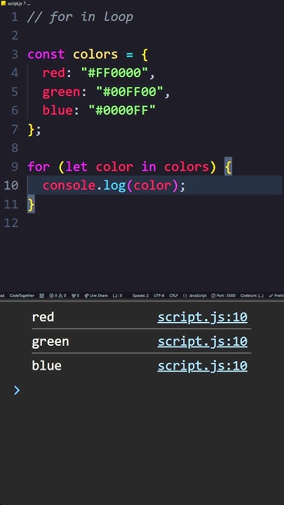 for-in loop in JavaScript | Day 27 of 45 Days JavaScript Challenge | #codeminister #js - YouTube