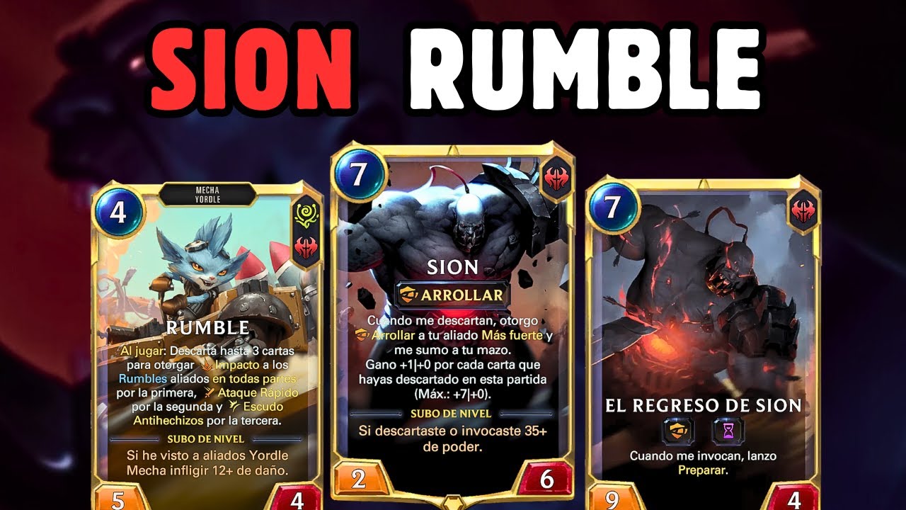 SION RUMBLE DECK DIVERTIDO LEGENDS OF RUNETERRA #legendsofruneterra # ...