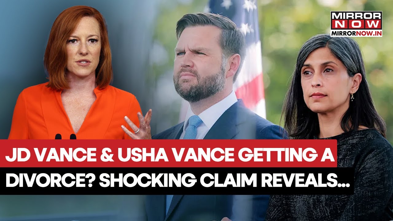 JD Vance & Usha Vance Getting A Divorce? Former White House Press ...