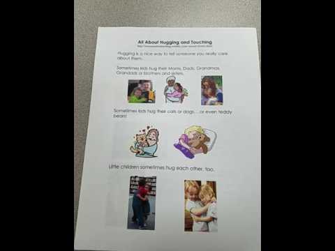 All About Hugging and Touching Social Story - YouTube