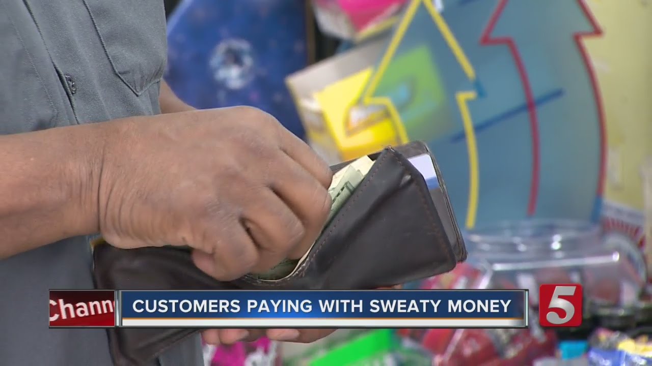 Customers Pay With Sweaty Money - YouTube