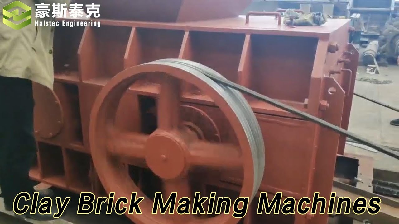 Automatic Clay Brick Making Machines Toothed Roller Crusher 18.5kw High ...