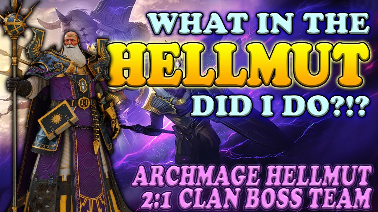 What in the Hellmut is This?? Archmage Hellmut Clan Boss 2:1 | Raid Shadow Legends - YouTube