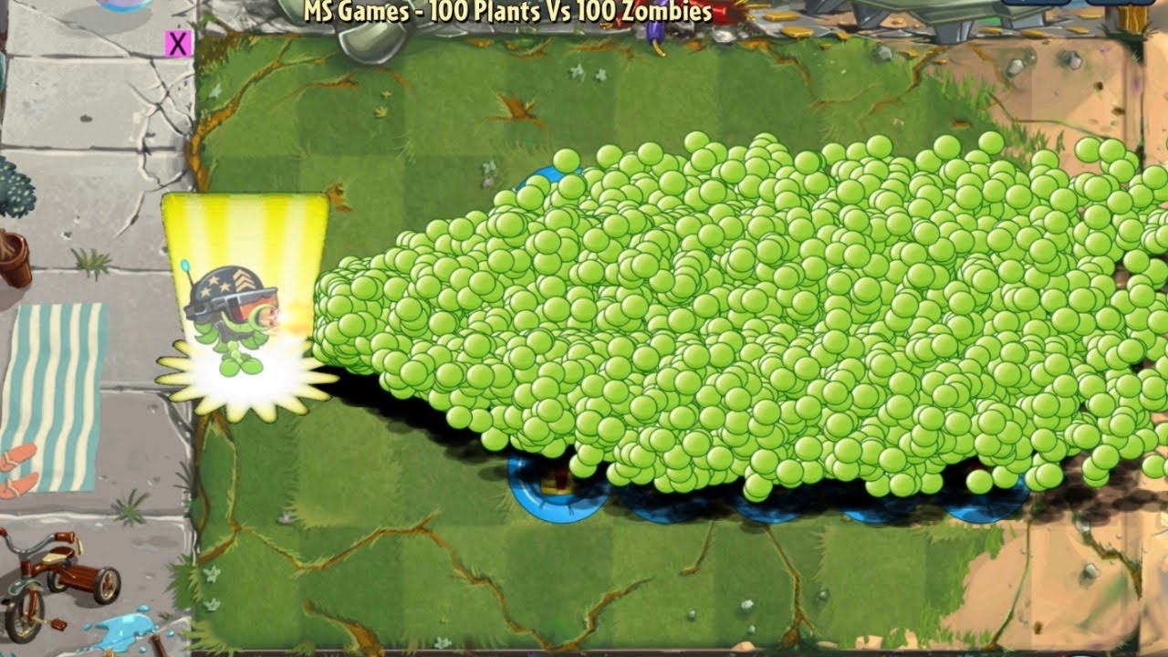PvZ 2 Challenge - 100 Plants Level 1 Vs 100 New Zombie Catapult Zombies ...