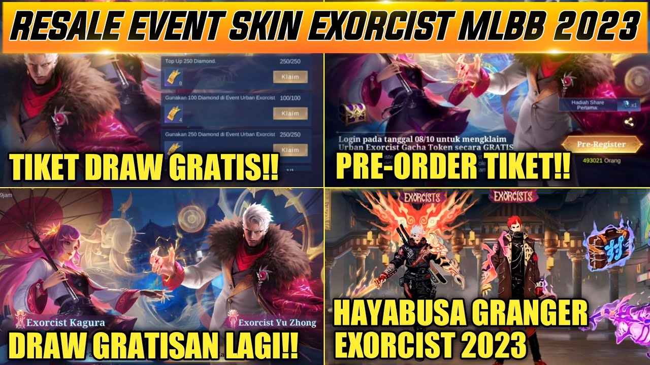 BOCORAN SKIN EXORCIST DAN RESALE EVENT EXORCIST DRAW GRATISAN LAGI ...