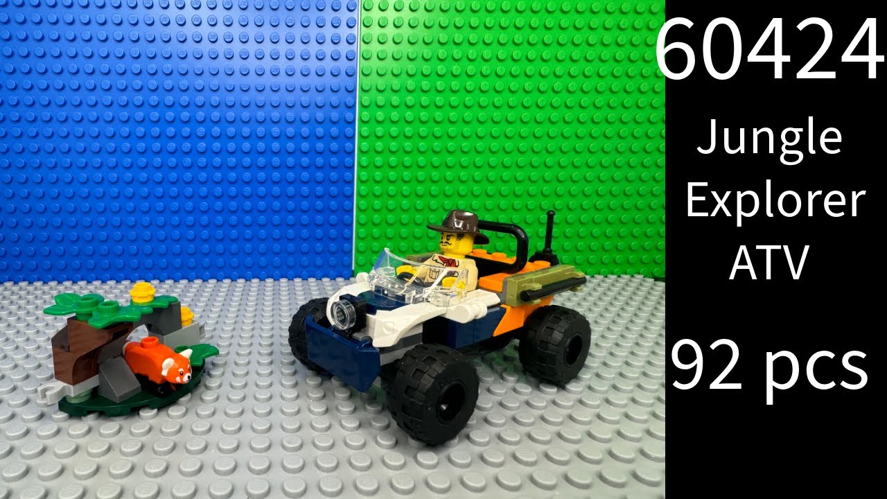 LEGO 60424 Jungle Explorer ATV Red Panda Mission - YouTube