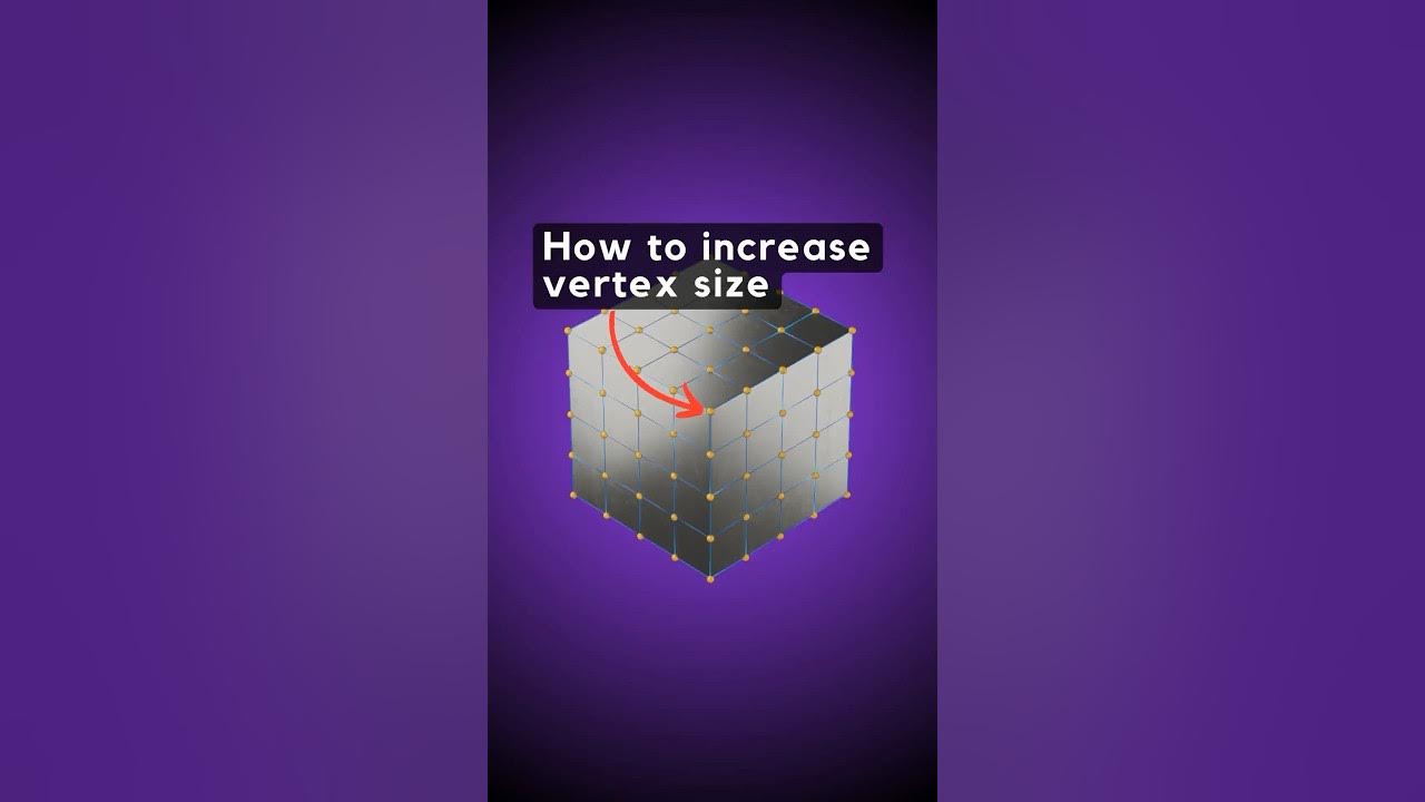 Make it Big - how to increase vertex size in Blender #3d #tutorial #cgi - YouTube