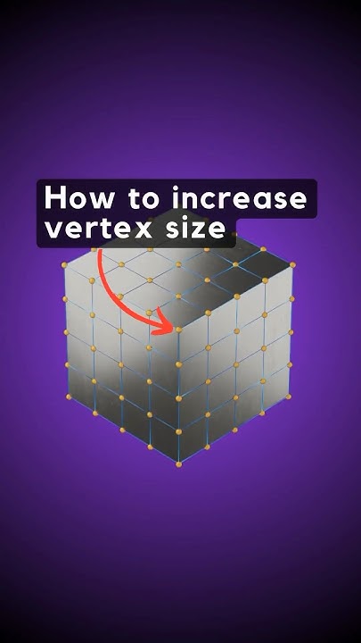 Make it Big - how to increase vertex size in Blender #3d #tutorial #cgi - YouTube