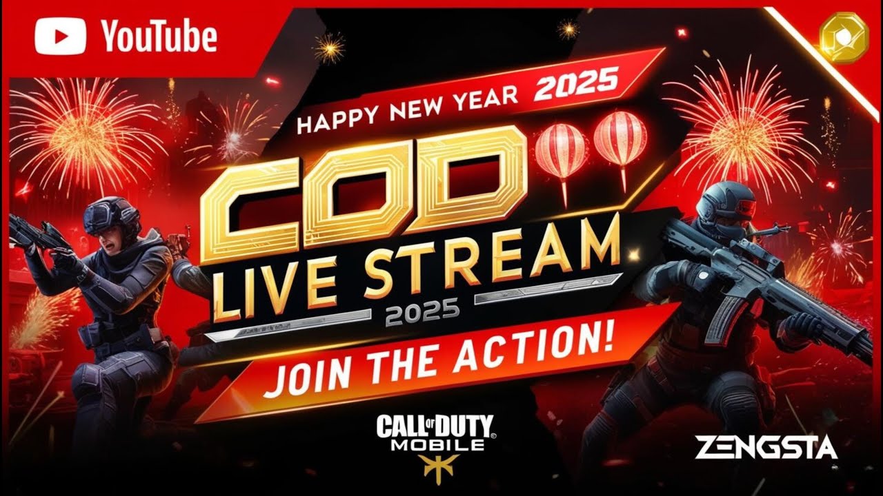 Celebrating New Year 2025 with Epic Battles & Fun | CODM Vertical Live ...