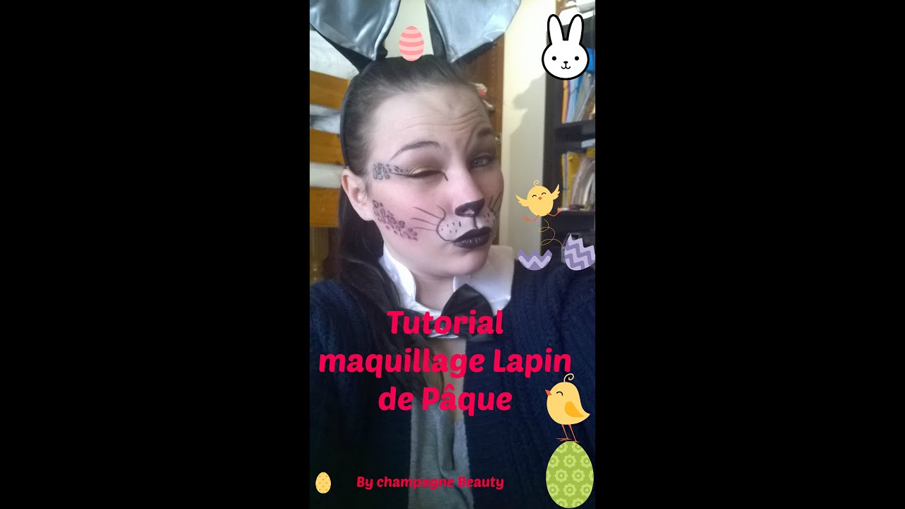 Tutorial maquillage lapin de Pâque!! - YouTube