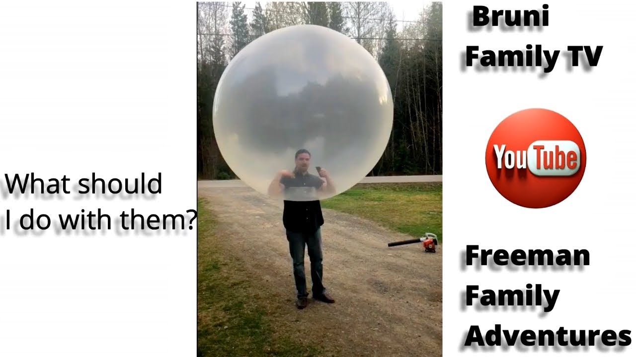 Wear a giant 6 ft balloon to protect others from germs - YouTube