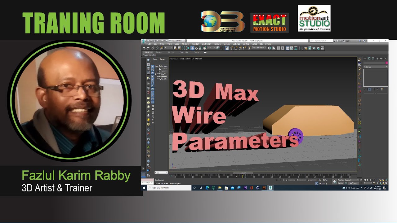 3D Max Wire Parameters | Parameter | Car Move | Game Car | Car Wheel ...