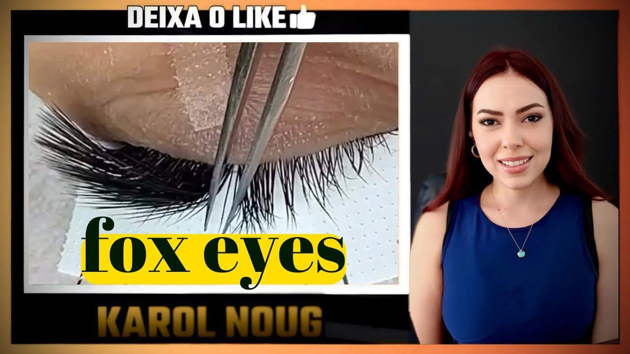 COMO FAZER EFEITO FOX EYES DELINEADO SIRENA - EXTENSÃO DE CÍLIOS VOLUME ...