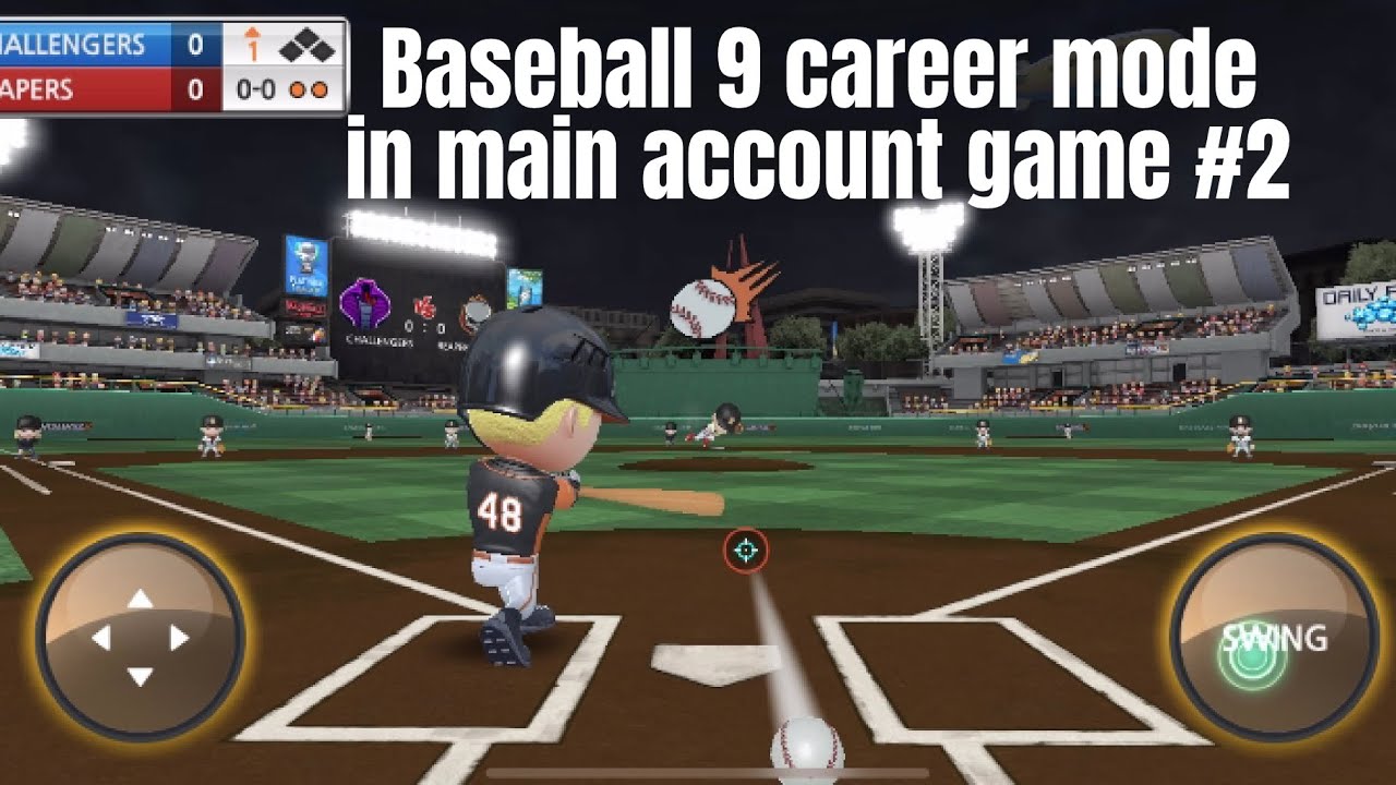 Baseball 9 career mode on main account game #2 against reapers - YouTube