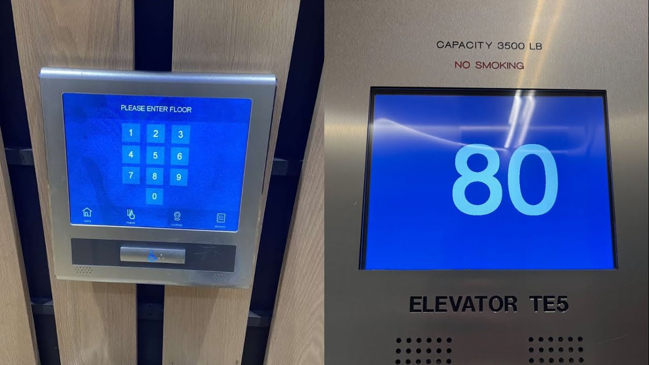 [TALLEST IN FLORIDA] INSANE 1200 FPM Otis Compass Plus Elevators at the Panorama Tower in Miami ...