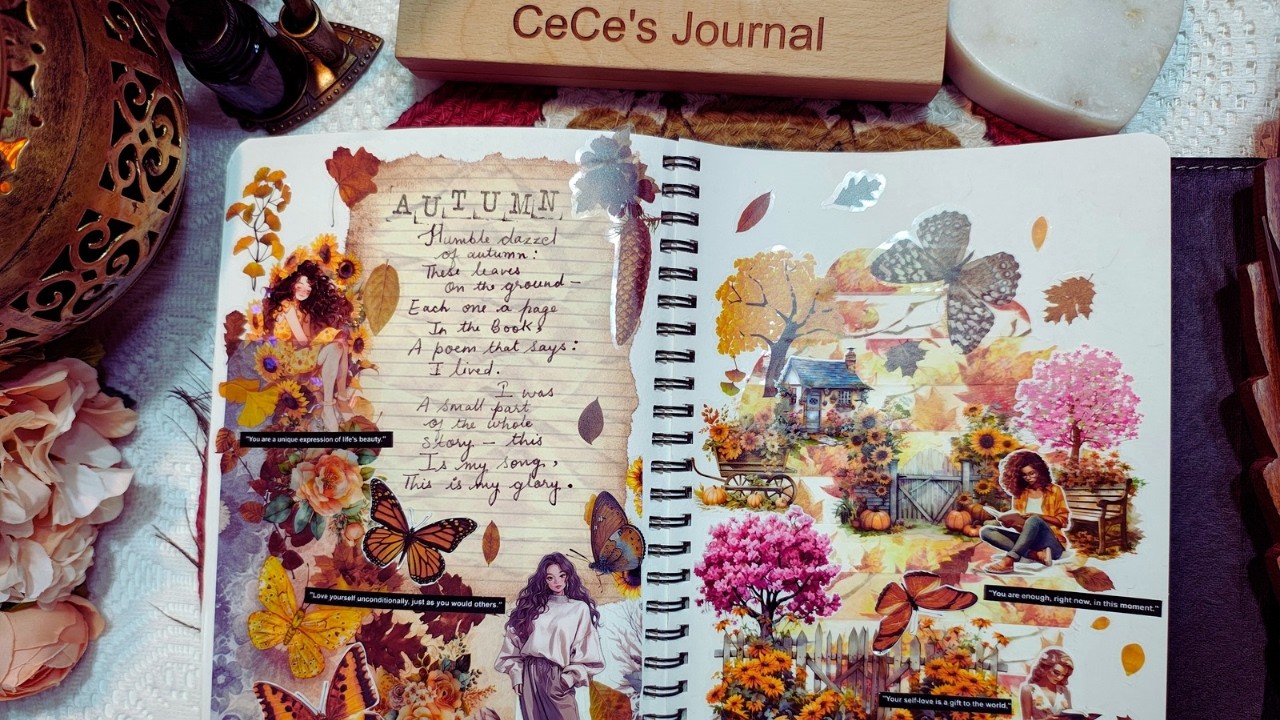 Journaling..... Autumn vibes 🍂🍁#journaling #scrapbooking # ...