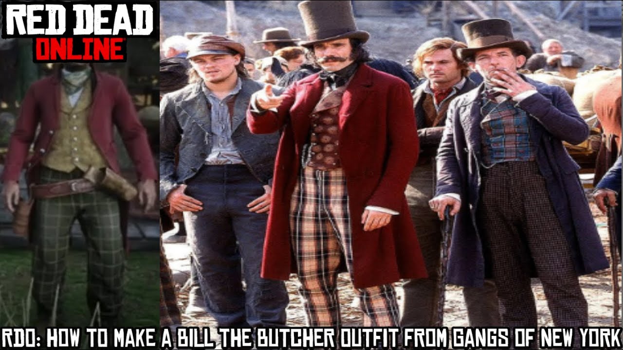 RDO: How to Make a Bill the Butcher Outfit from Gangs of New York - YouTube