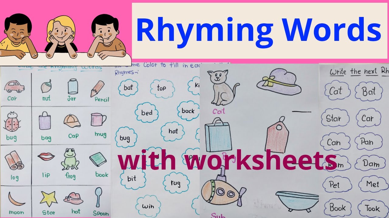 Rhyming Words /Rhyming Words English/Rhyming Words Worksheets/Rhyming ...