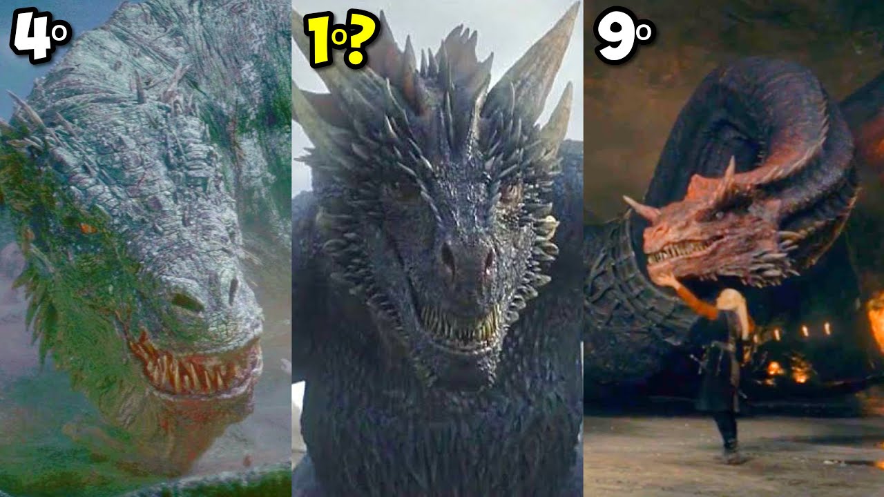 Ranking Dos 10 Maiores DragÕes De House Of The Dragon Game Of Thrones