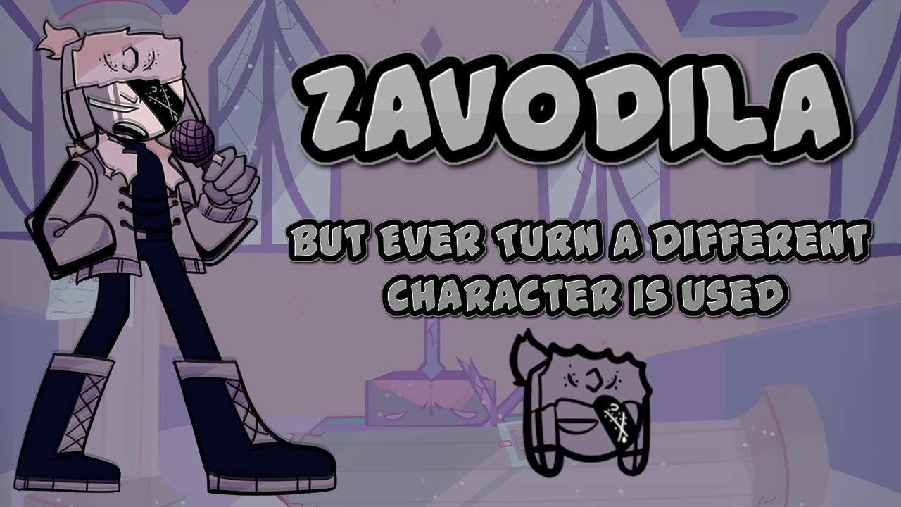 Zavodila - But Every Turn a Different Character is Used (FNF Everyone ...
