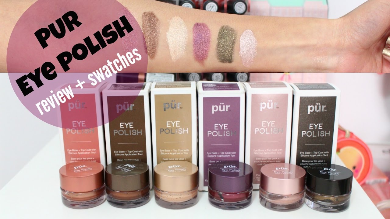 PUR EYE POLISH REVIEW! SWATCHES + DEMOS! - YouTube