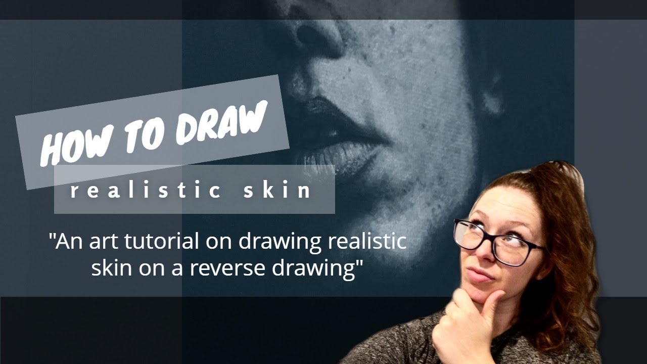 How to Draw Realistic Skin | How to Recreate Skin Texture on a Reverse ...