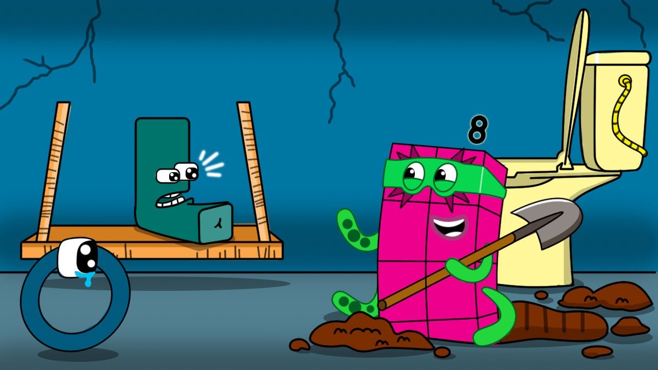 Octonaughty Saves Alphabet Lore L and O From Jail | Numberblocks ...