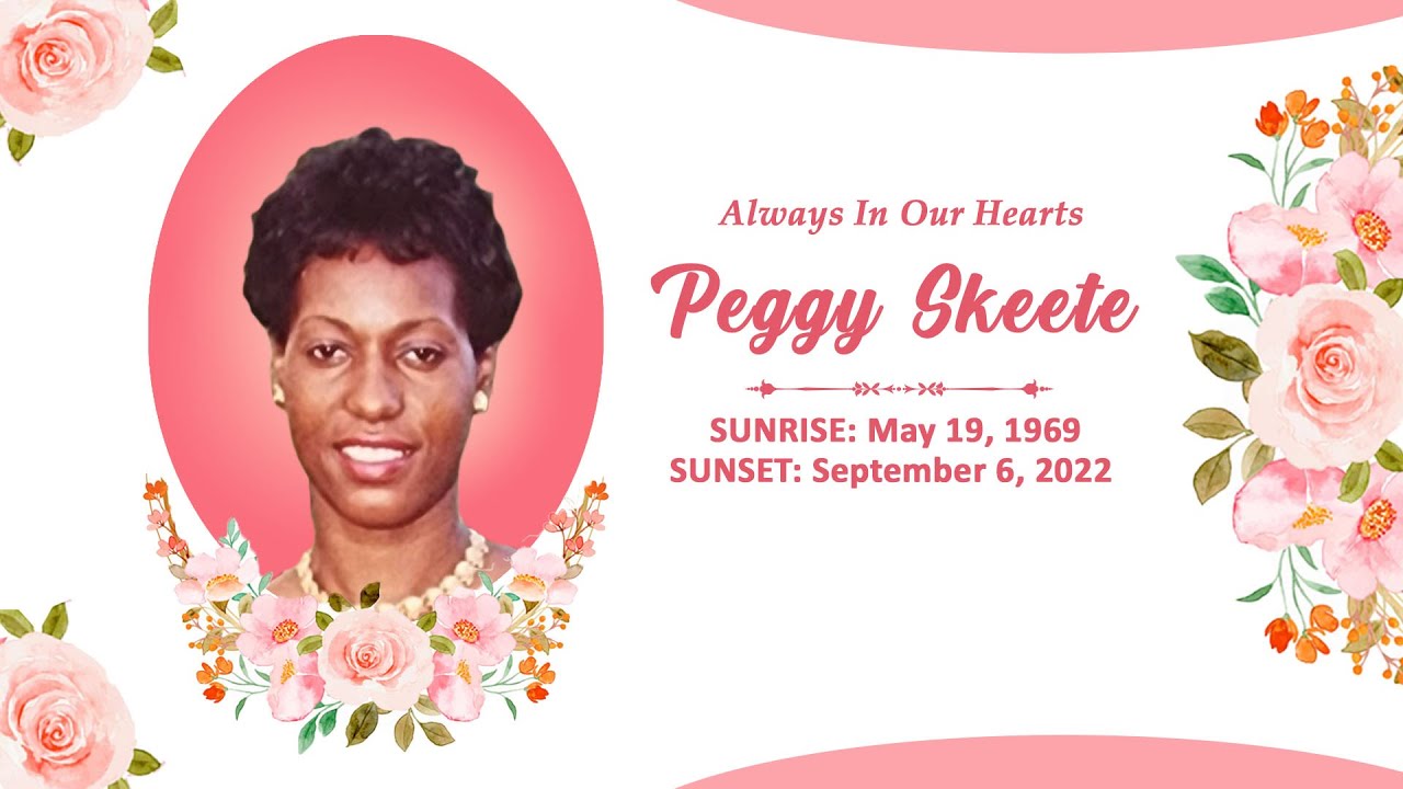 Celebrating The Life of Peggy Skeete - YouTube
