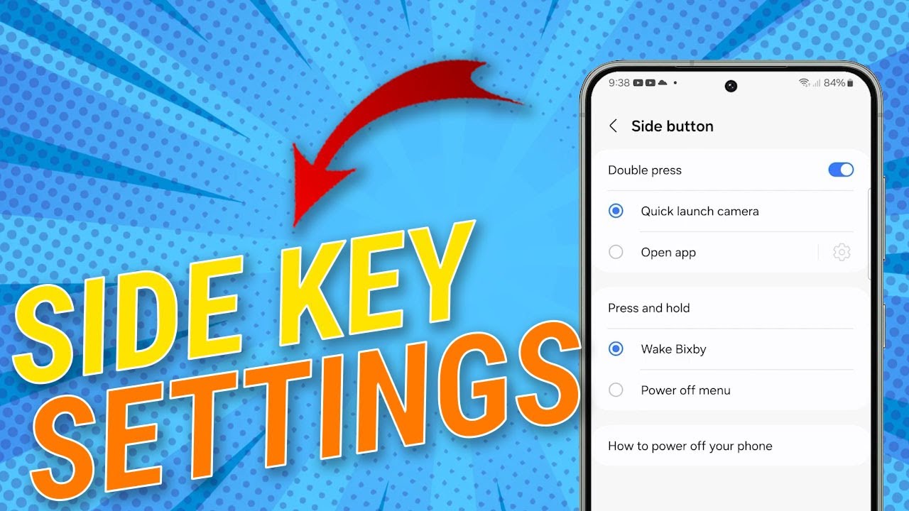 How To Change Side Key Settings on Samsung Galaxy - YouTube