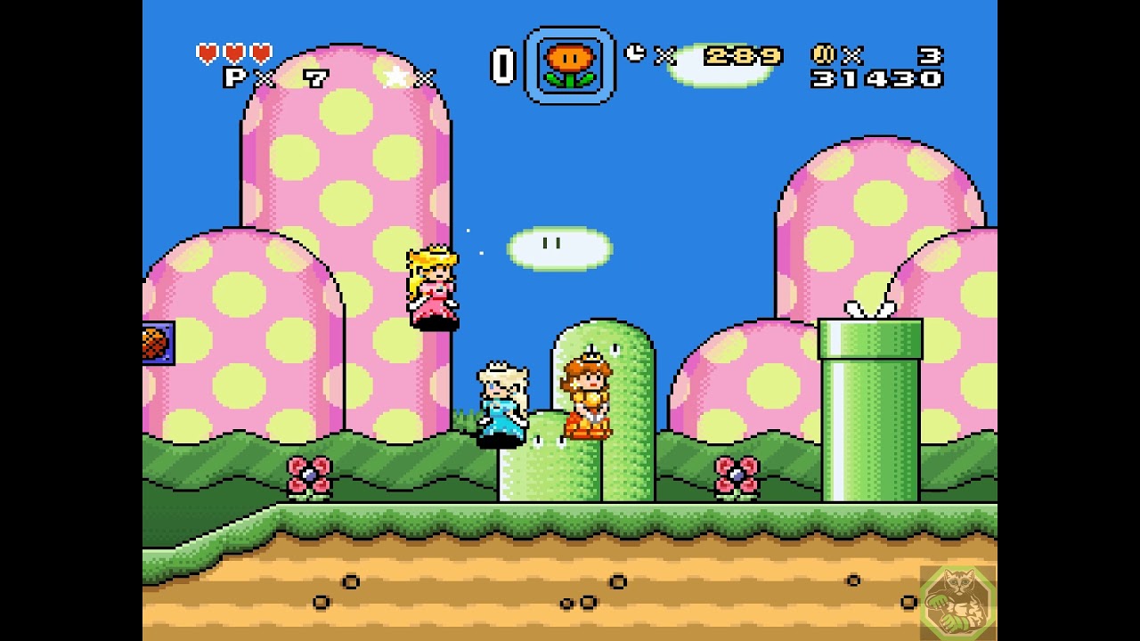 Super Mario World *SNES* (HACK) Super Princess Daisy The Plumbers ...