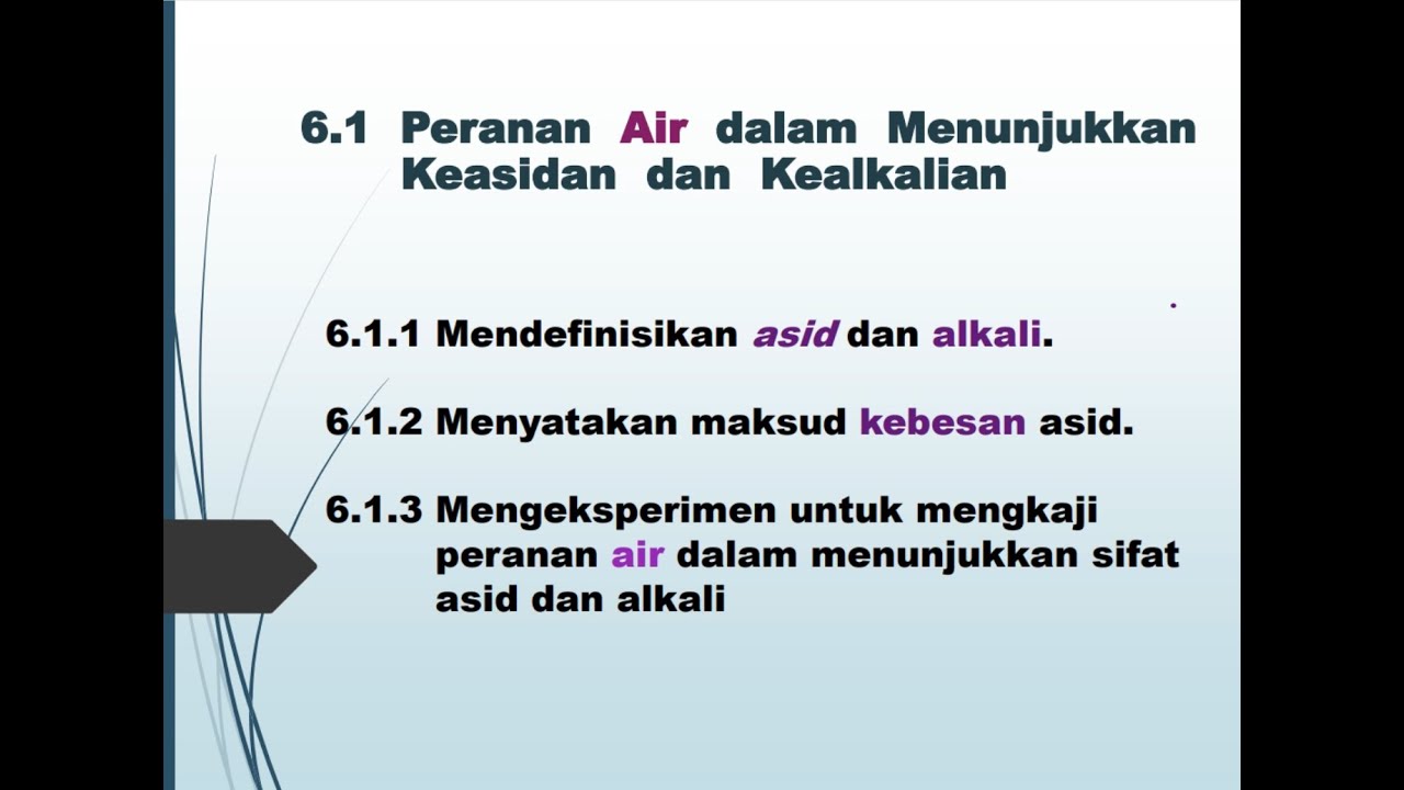 6.1 Peranan Air Dalam Menunjukkan keasidan dan Kealkalian - YouTube