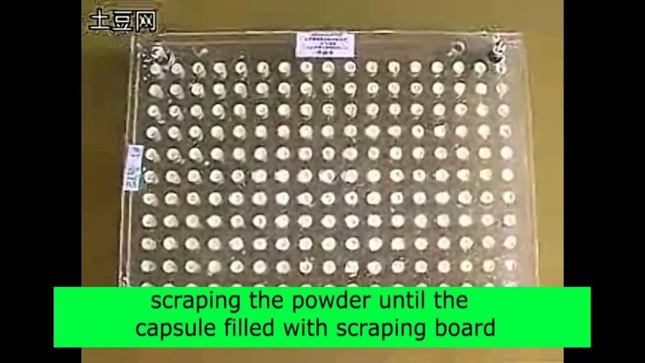 instruction of capsule filling board - YouTube