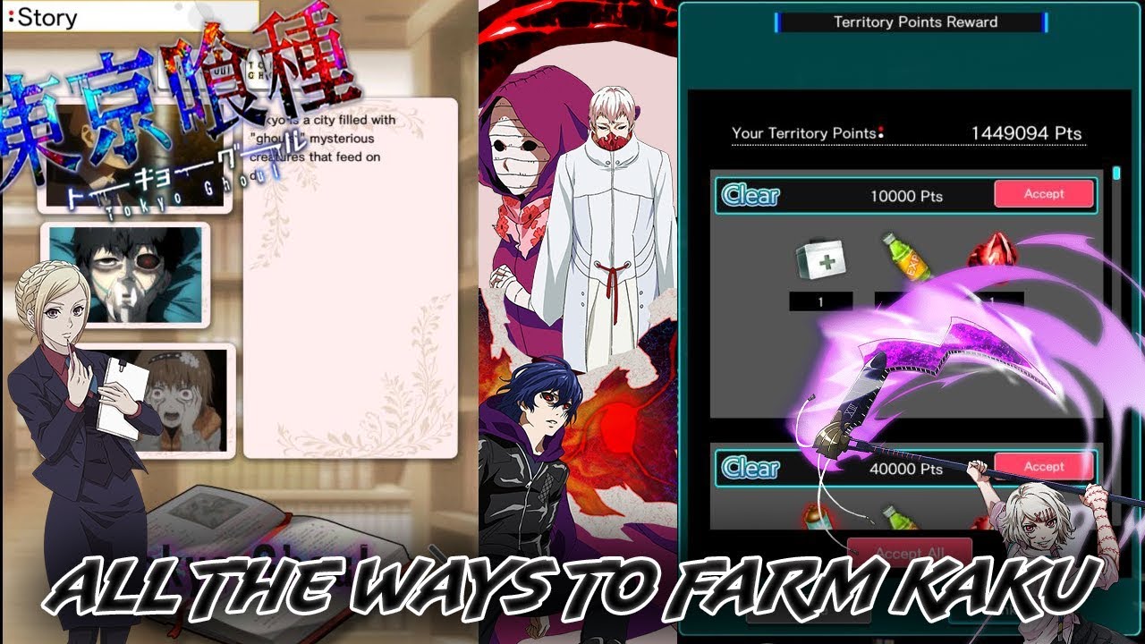ALL THE WAYS TO FARM KAKU/HAKKA + WHAT TO DO WITH THEM / Tokyo Ghoul Re ...