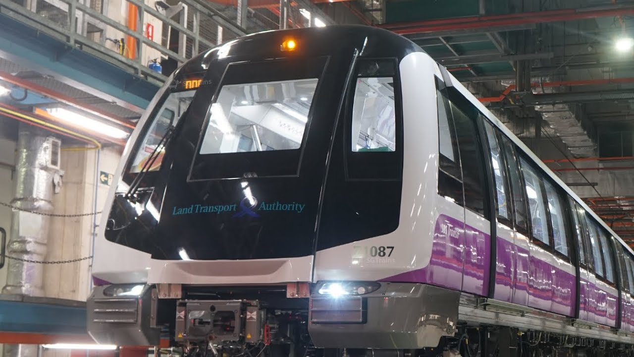 NEL Alstom Metropolis C851E From Potong Pasir to Punggol. - YouTube